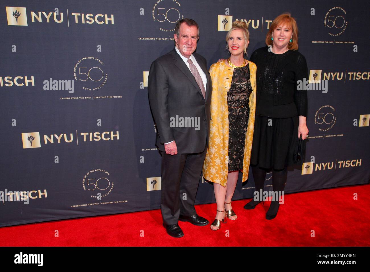 Andrew Tisch, from left, Allyson Green and Ann Tisch attend the NYU ...