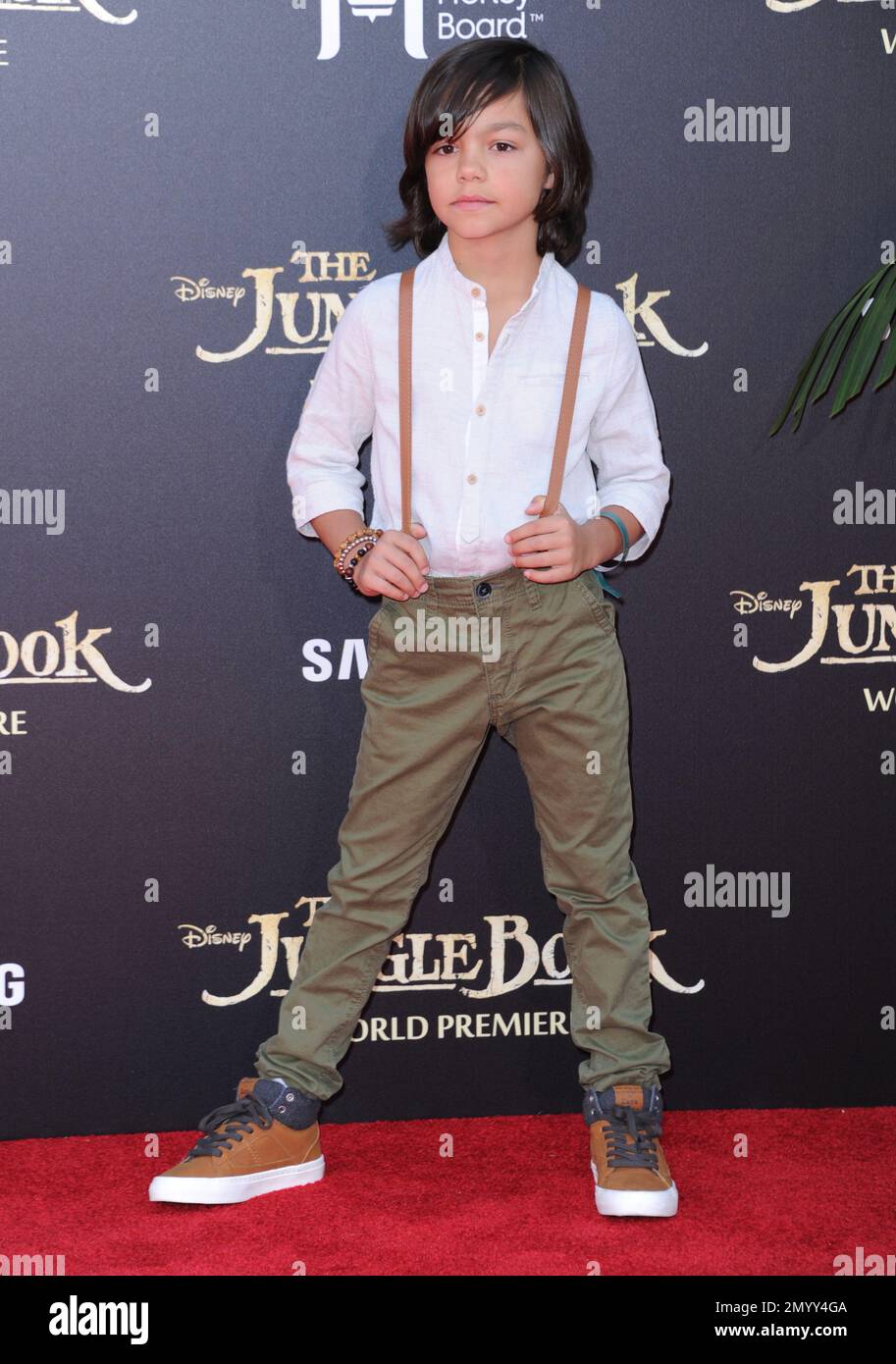 Malachi Barton arrives at the premiere of "The Jungle Book" at the El ...
