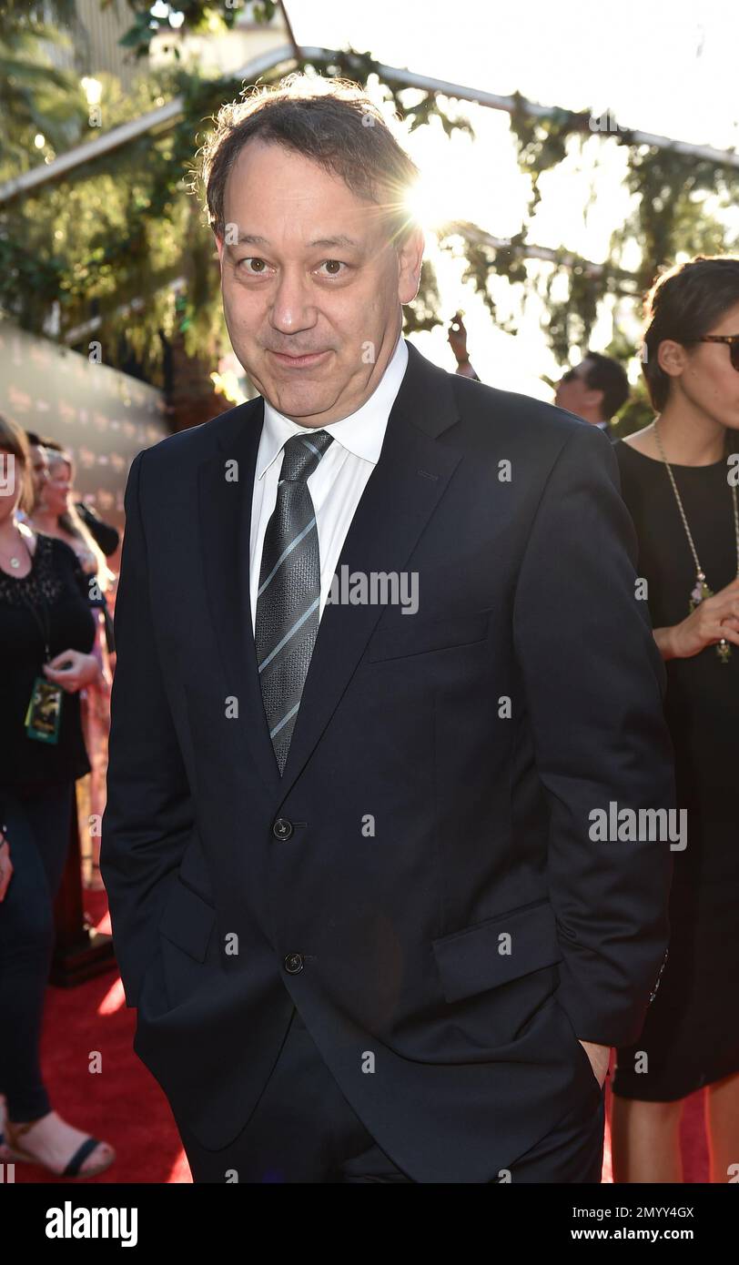 Sam Raimi arrives at the premiere of "The Jungle Book" at the El ...