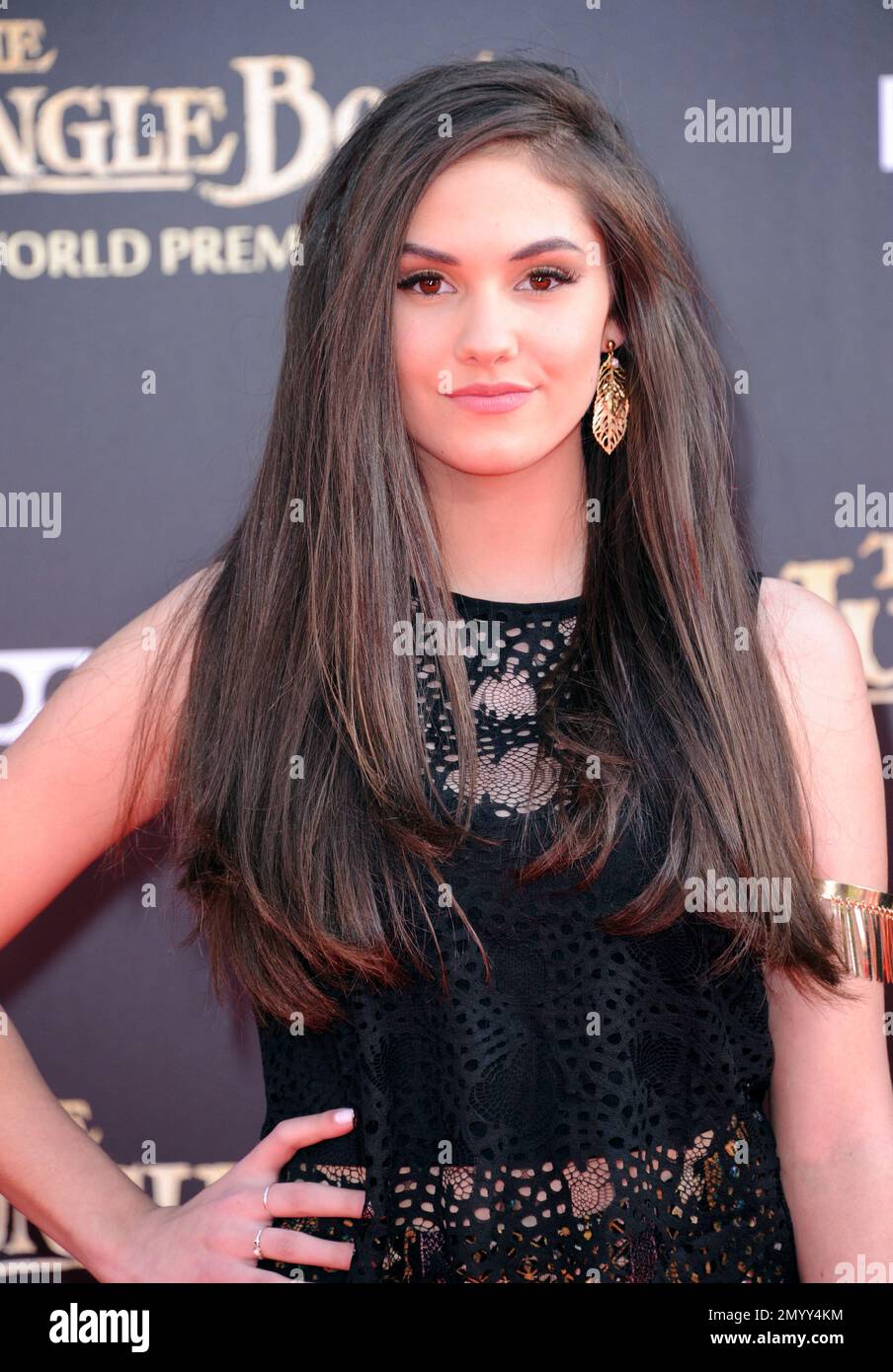 Ronni Hawk arrives at the premiere of "The Jungle Book" at the El ...