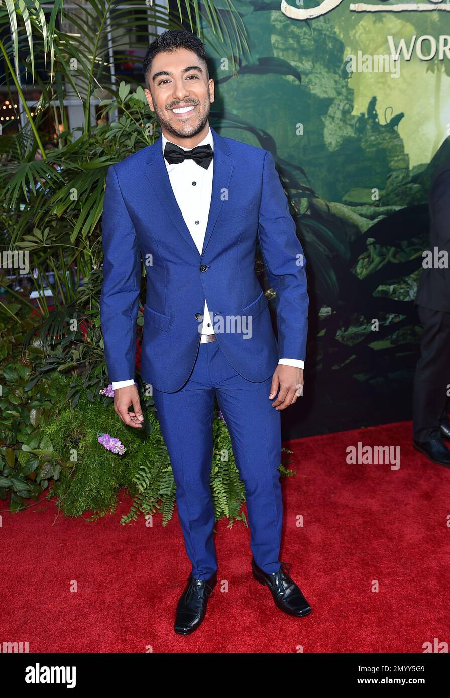 Ritesh Rajan arrives at the premiere of "The Jungle Book" at the El ...