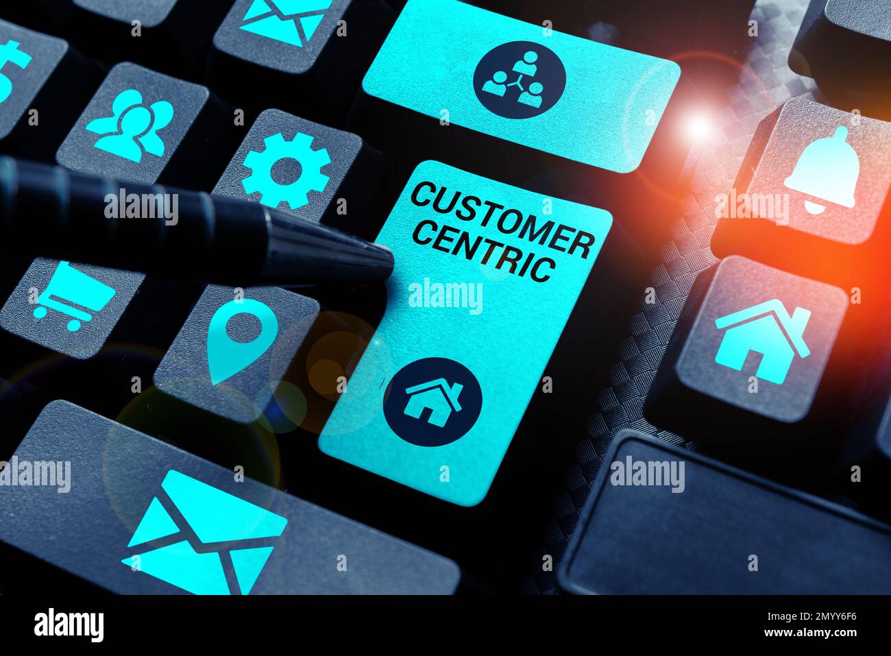 Conceptual caption Customer Centric. Word for process of looking after ...