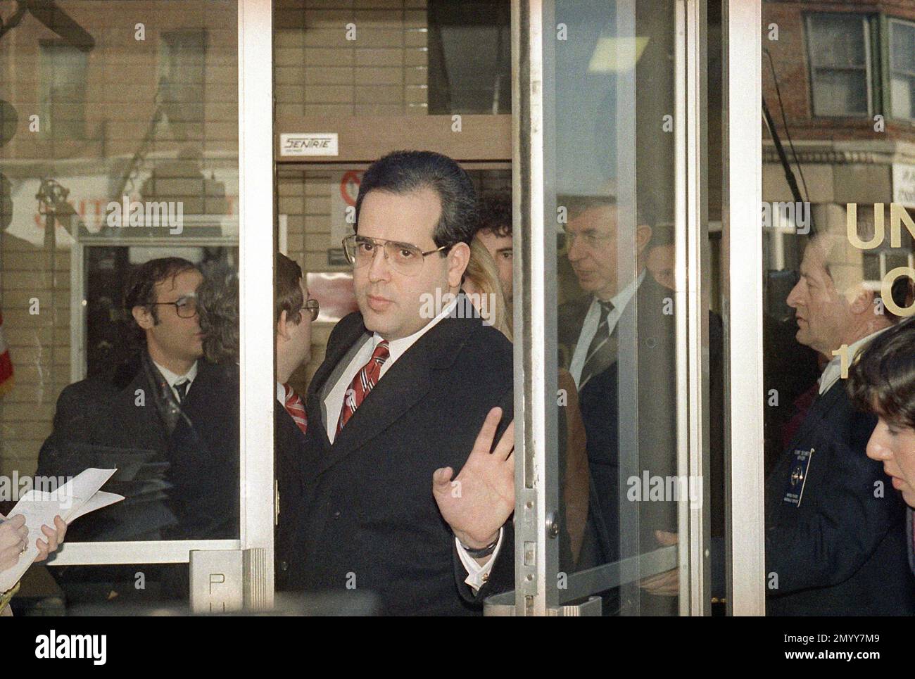 Investment banker Dennis Levine leaves U.S. District Court in White ...