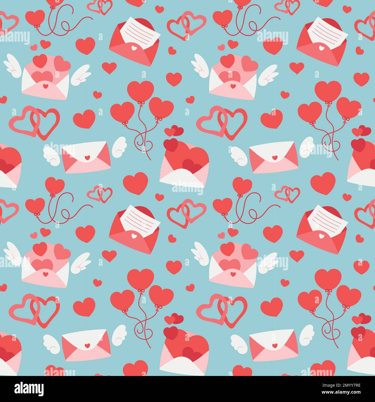 Colorful repetitive pattern background of love and relationship ...