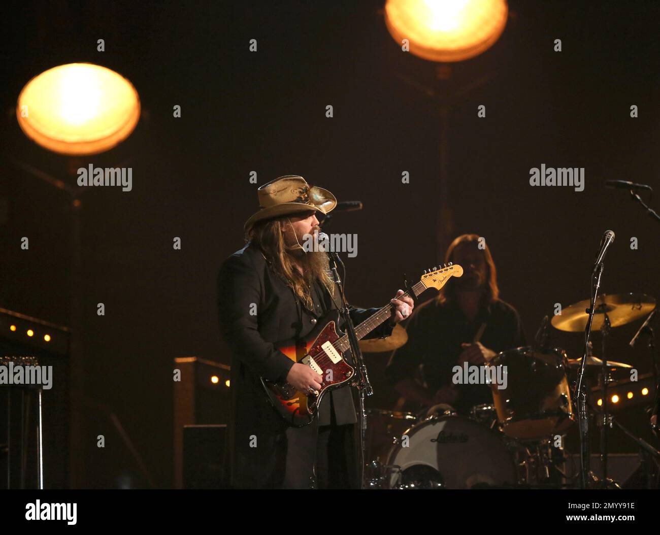 Chris Stapleton performs “Fire Away” at the 51st annual Academy of ...