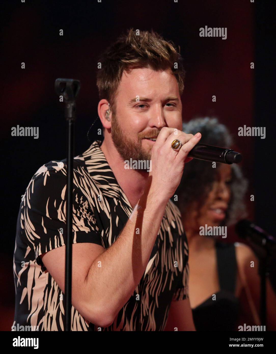 Charles Kelley performs “Lonely Girl” at the 51st annual Academy of ...