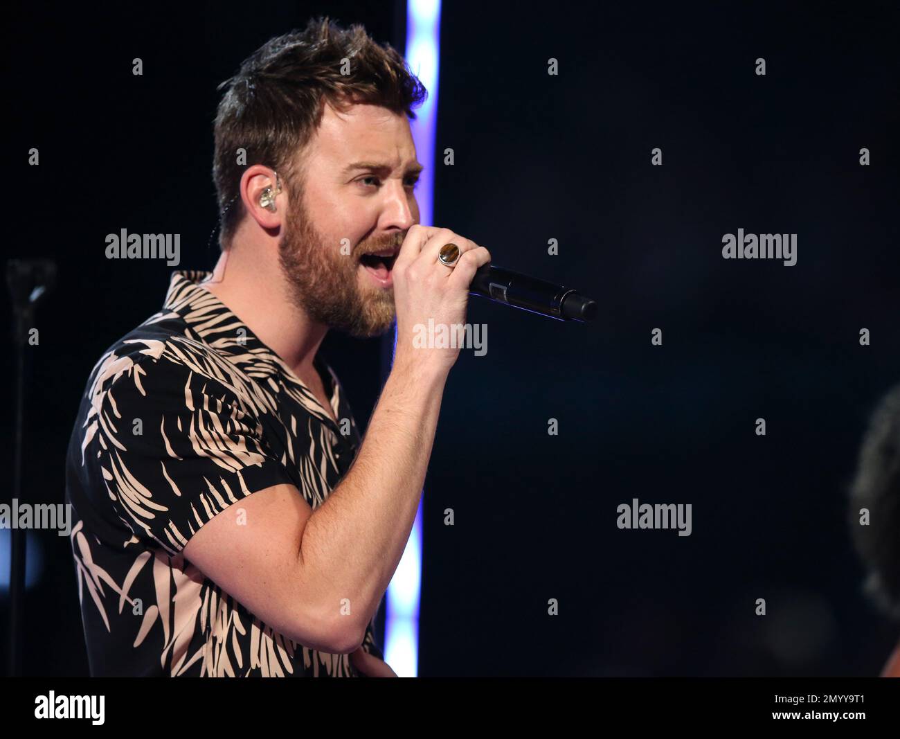 Charles Kelley performs “Lonely Girl” at the 51st annual Academy of ...