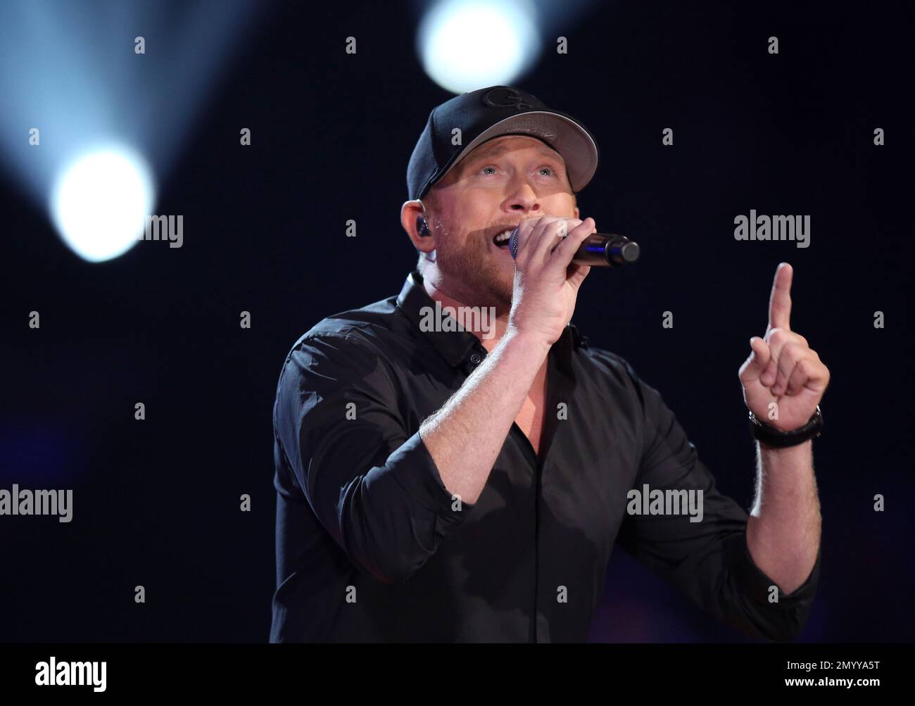 Cole Swindell performs “You Should Be Here” at the 51st annual Academy ...