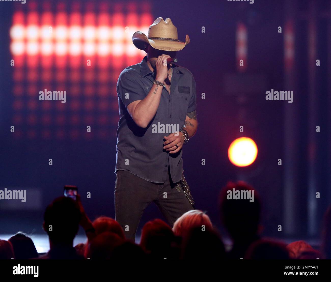 Jason Aldean Performs “lights Come On” At The 51st Annual Academy Of