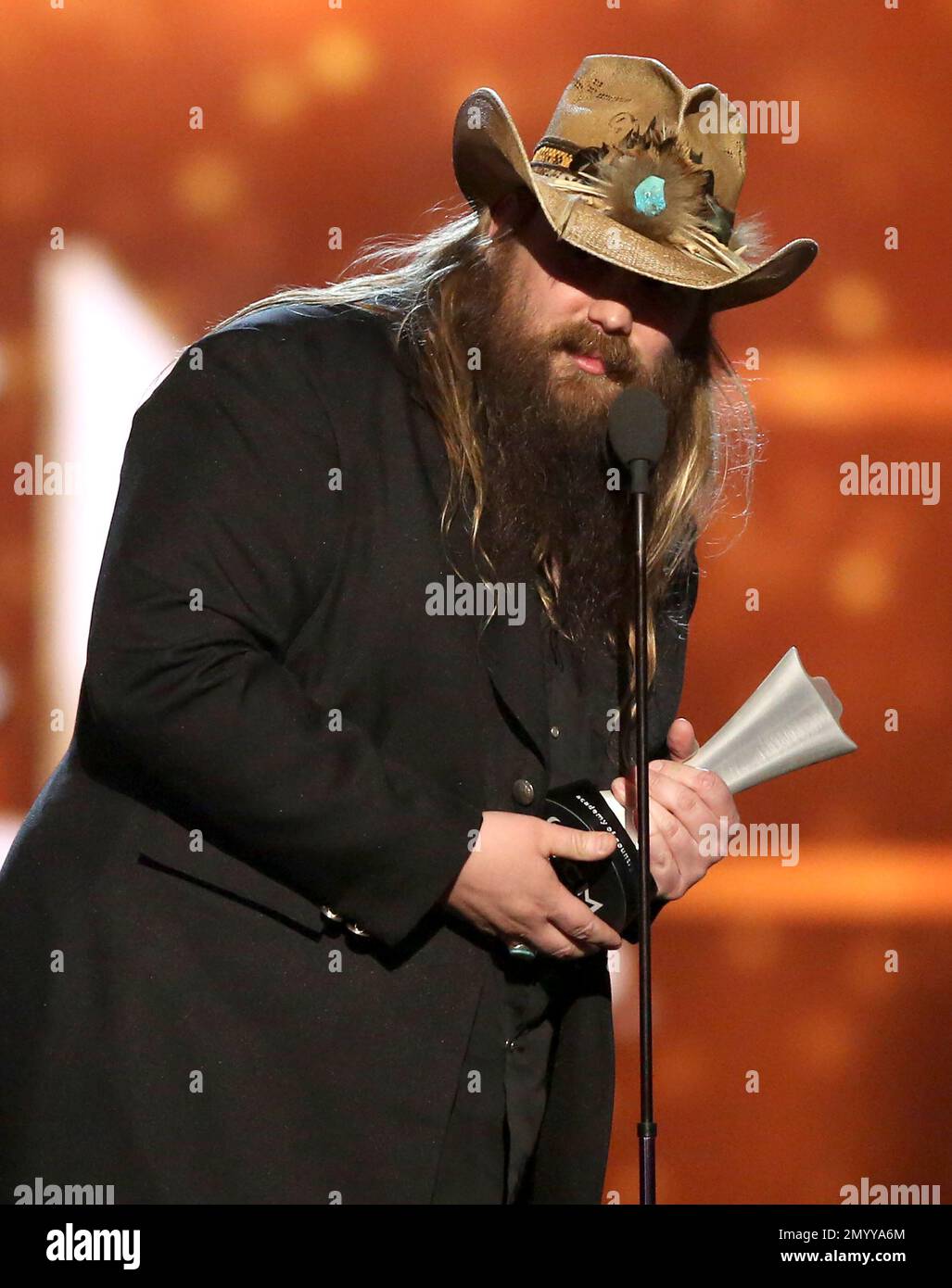 Chris Stapleton accepts the award for album of the year for “Traveller ...