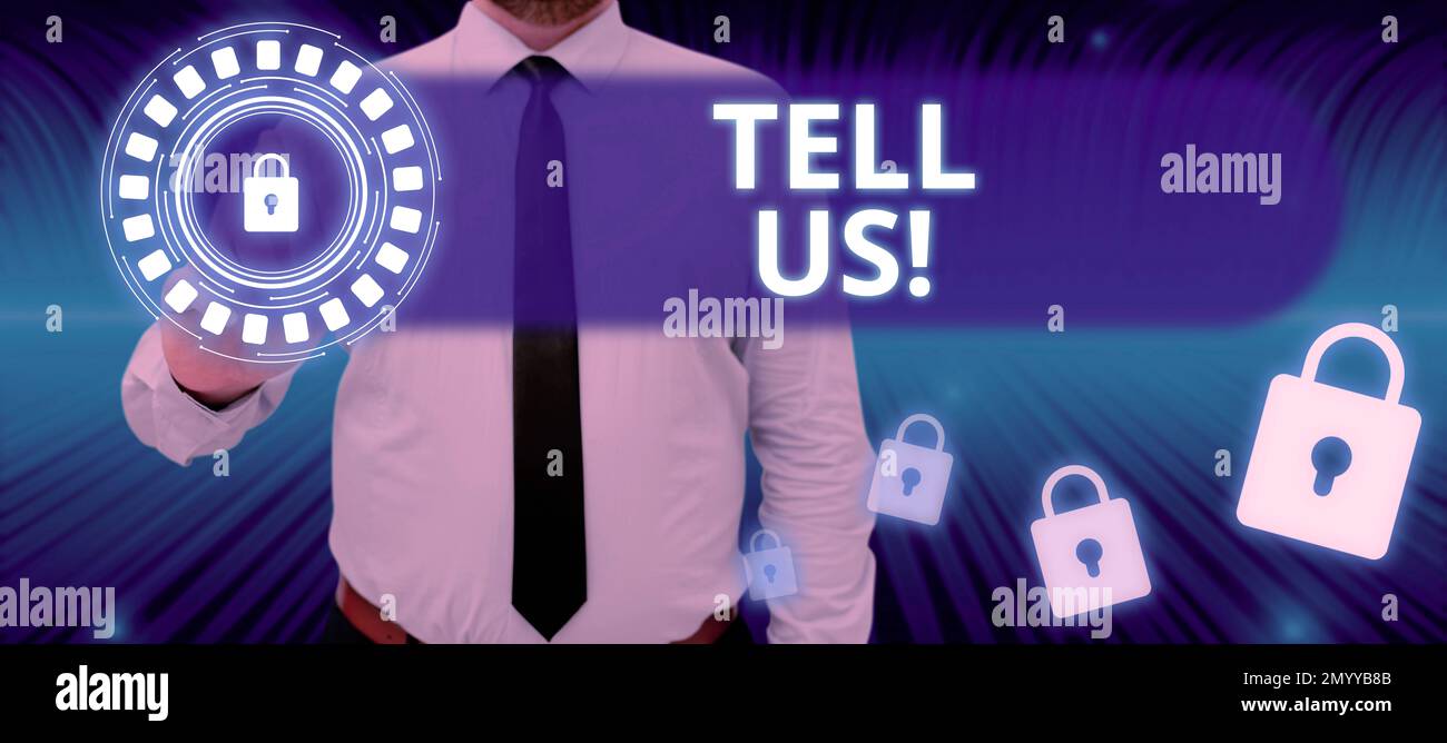 Conceptual display Tell Us. Concept meaning communicate information to ...