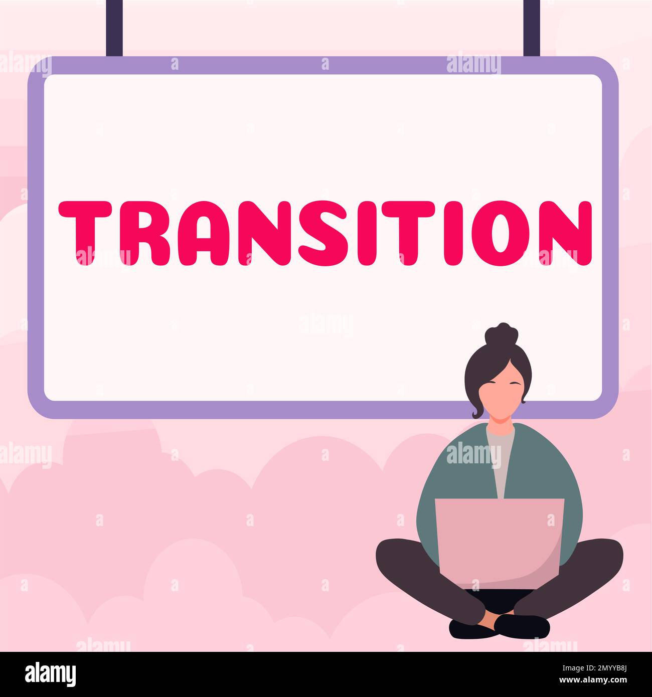 Conceptual caption Transition. Internet Concept a dramatic or sweeping ...