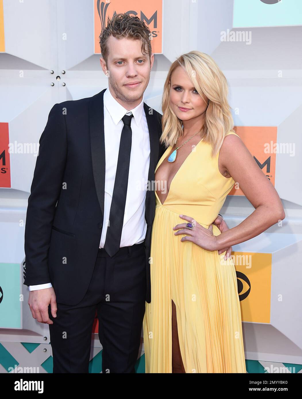 Anderson East, left, and Miranda Lambert arrive at the 51st annual ...