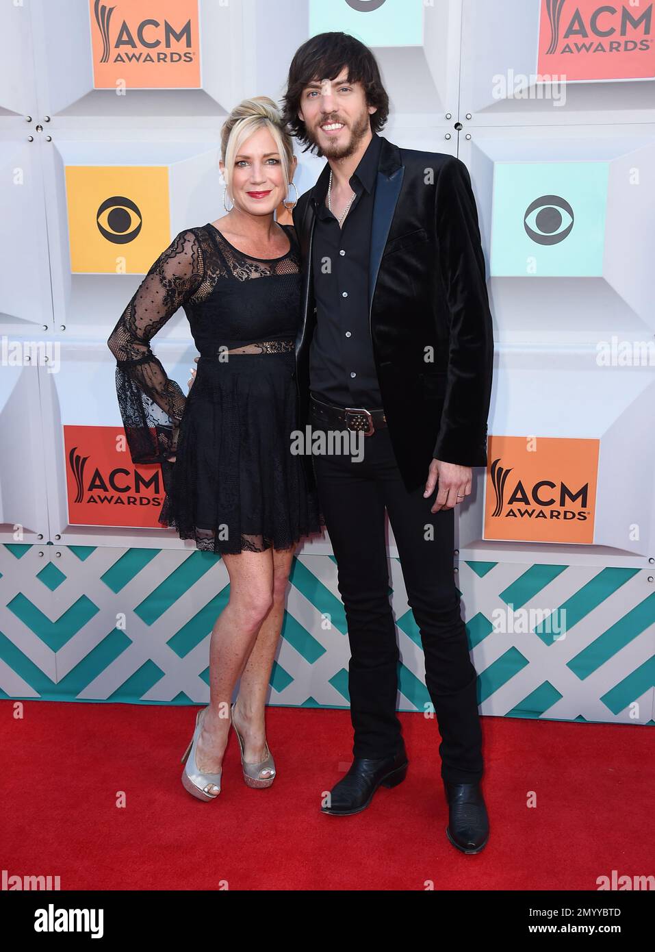 Kelly Lynn Janson, left, and Chris Janson arrive at the 51st annual ...