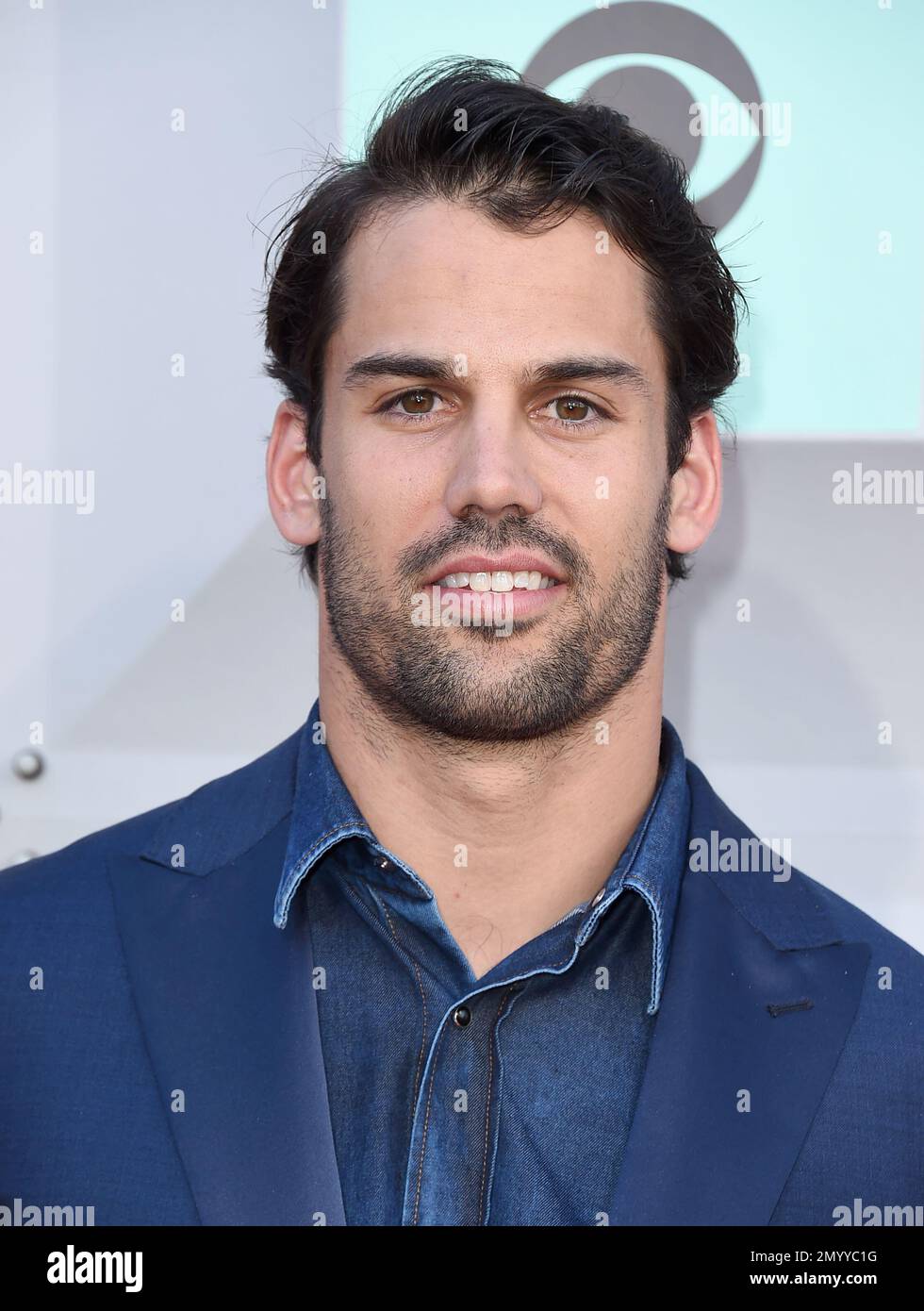 NFL player Eric Decker arrives at the 51st annual Academy of Country ...