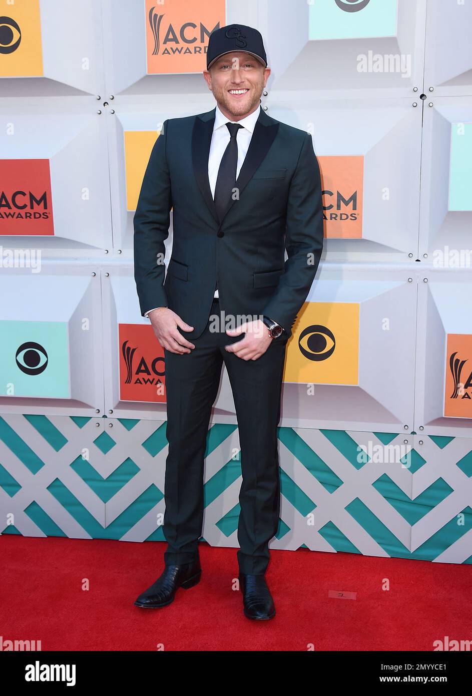 Cole Swindell arrives at the 51st annual Academy of Country Music ...