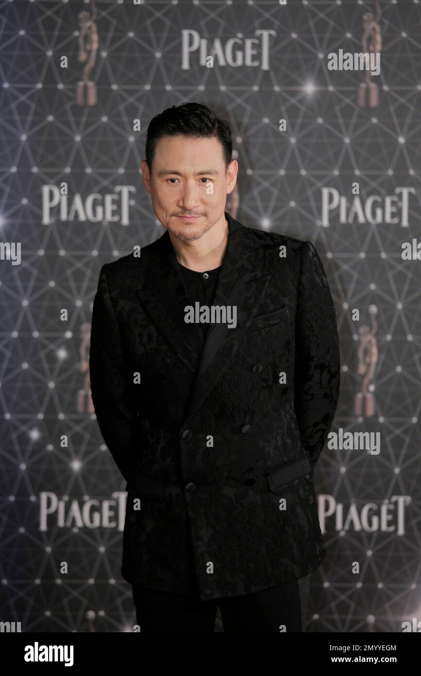 Hong Kong actor Jacky Cheung poses on the red carpet of the Hong Kong ...