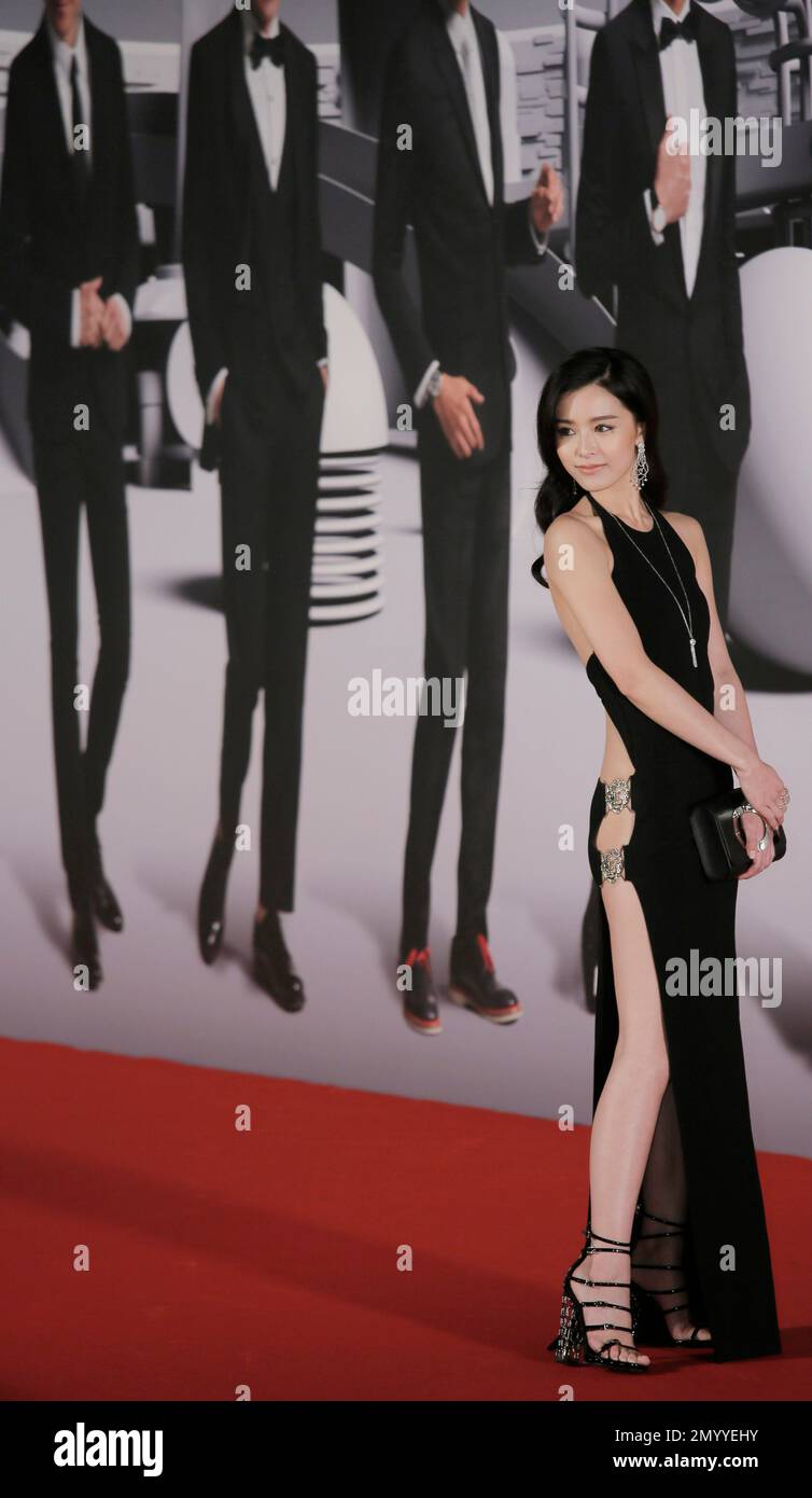 Hong Kong actress Janice Man poses on the red carpet of the Hong Kong ...