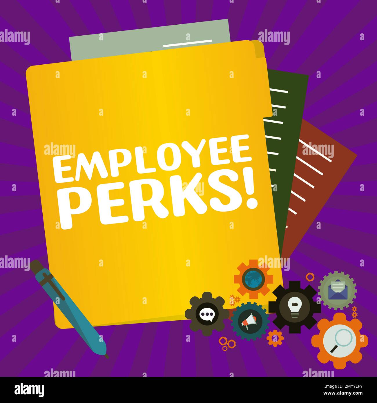 Sign displaying Employee Perks. Word Written on Worker Benefits Bonuses ...