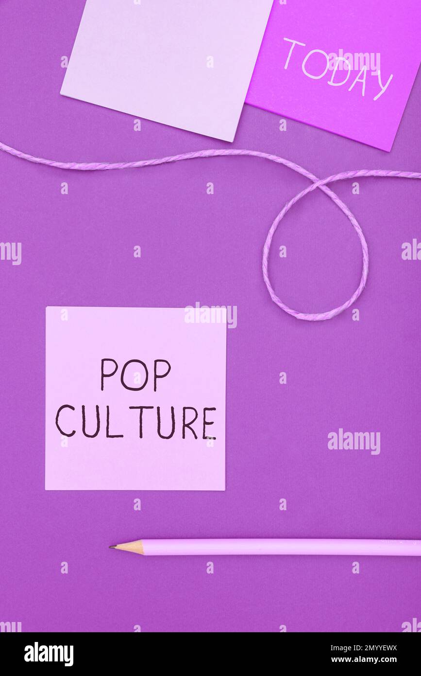Inspiration showing sign Pop Culture. Business concept describes the ...
