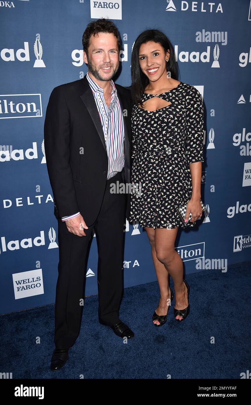David Millbern, left, and Olivia Harewood arrive at the 27th Annual ...