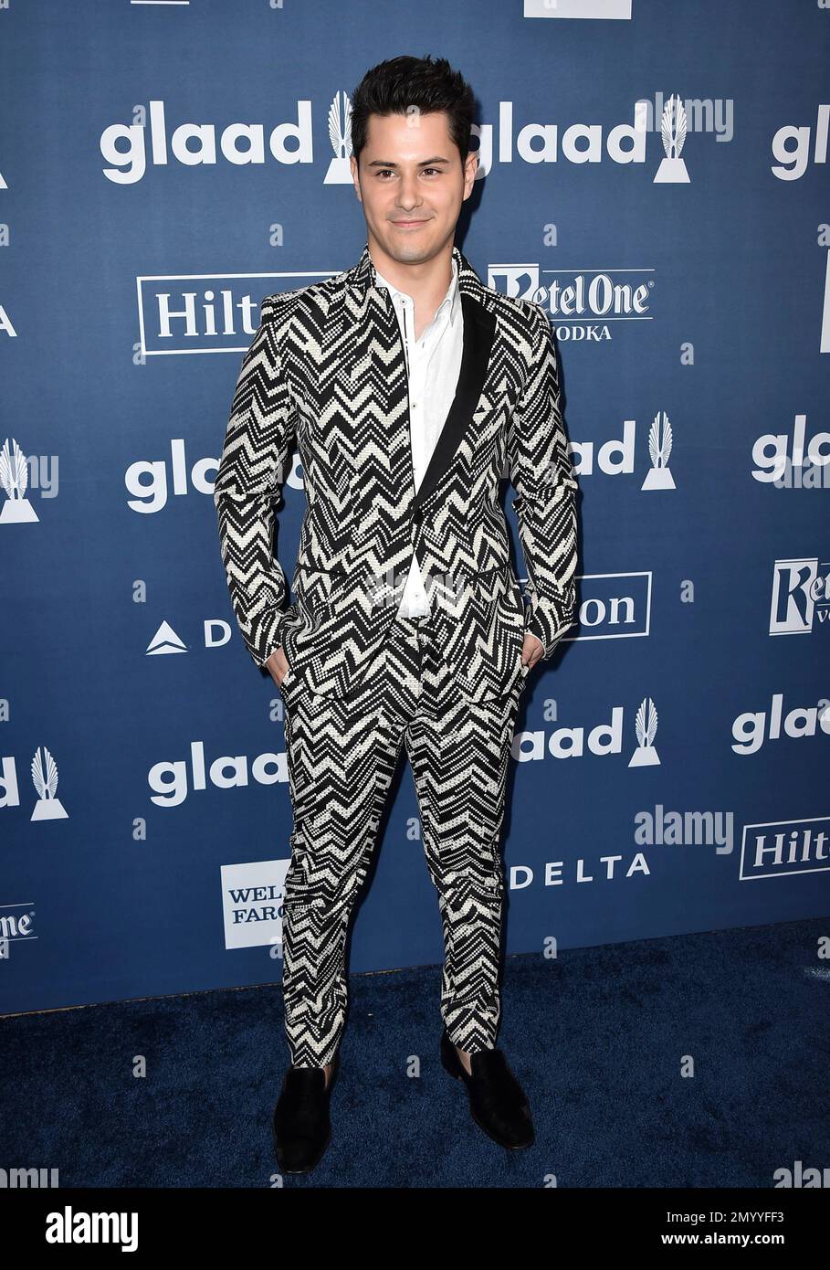 Michael J. Willett arrives at the 27th Annual GLAAD Media Awards at the ...