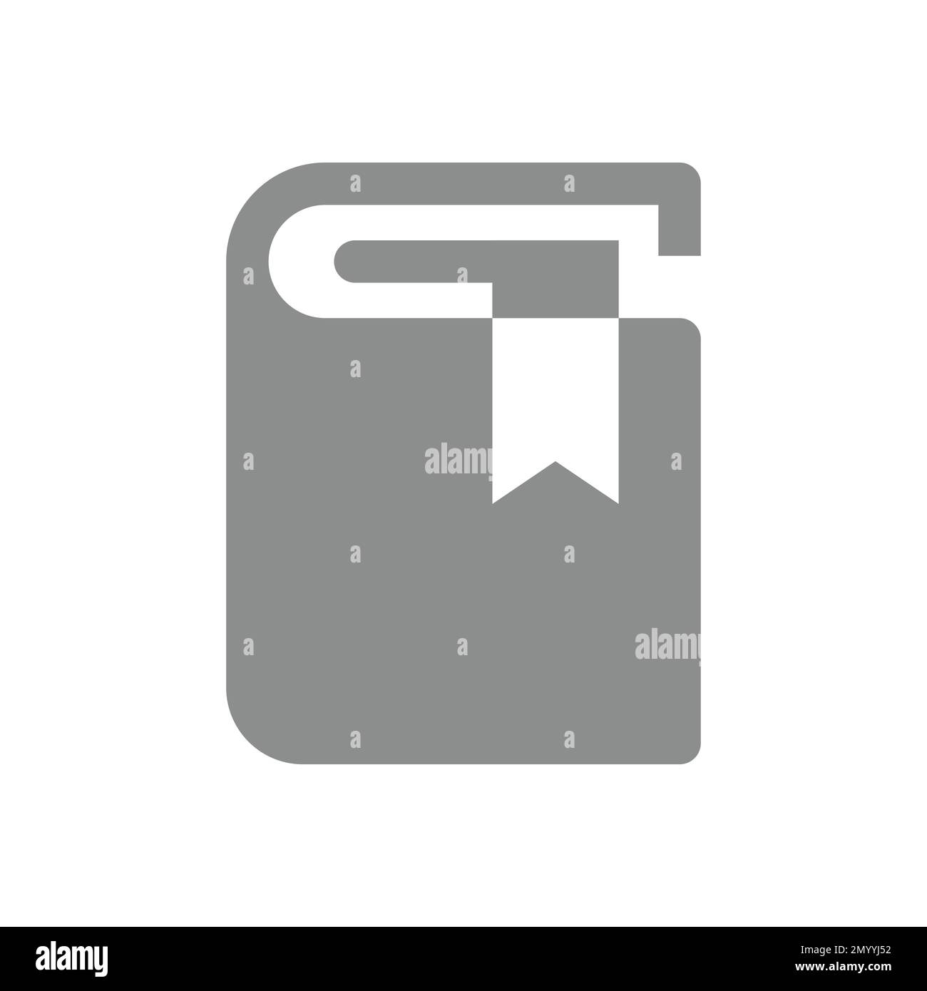 Closed book with bookmark ribbon. Simple vector filled icon Stock ... Closed book with bookmark ribbon. Simple vector filled icon Stock ...