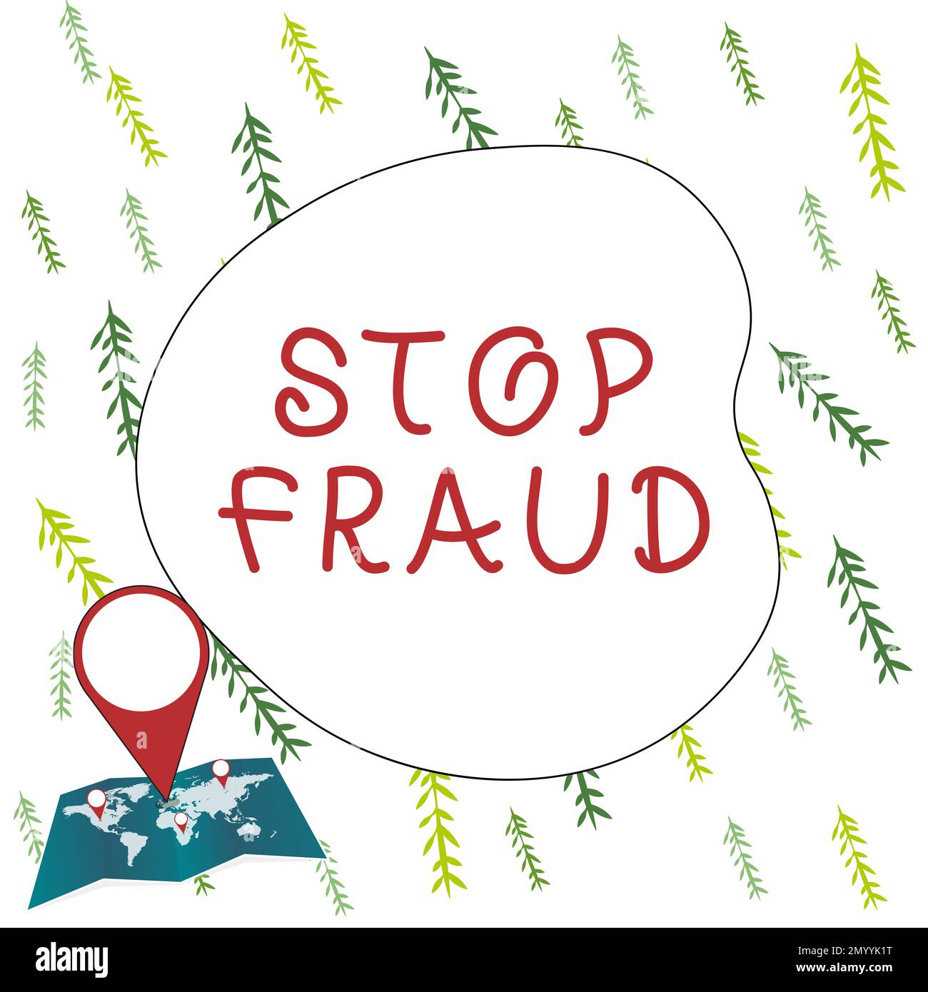 Text sign showing Stop Fraud. Internet Concept campaign advices people ...