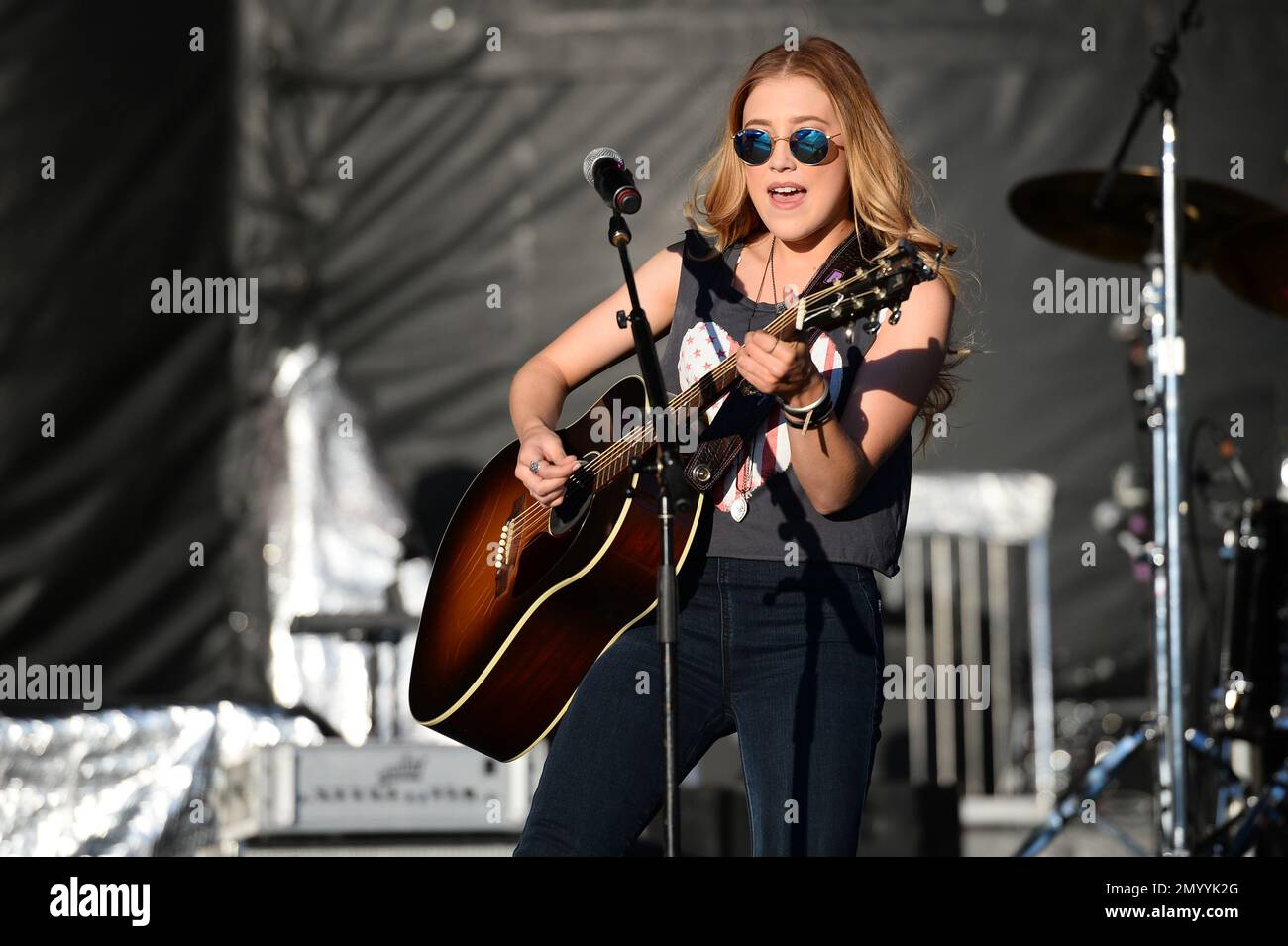 Madison Marlow of Maddie & Tae performs at the 4th Annual ACM Party for ...