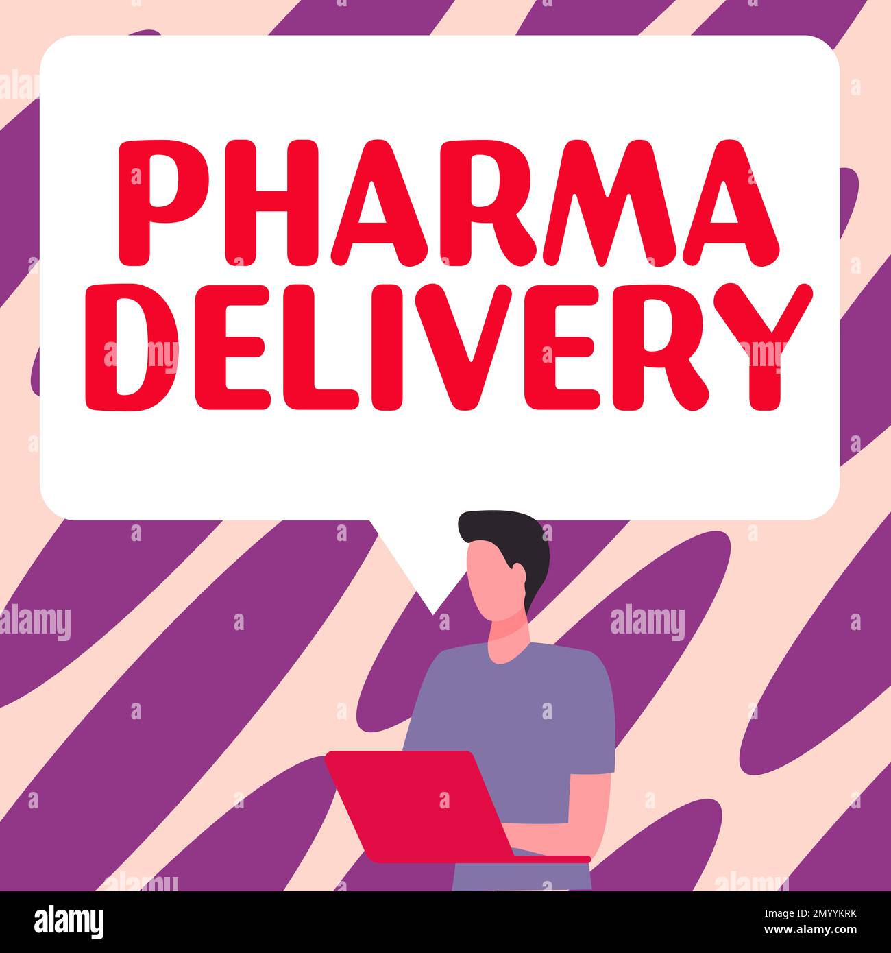 Handwriting text Pharma Delivery. Word Written on getting your ...