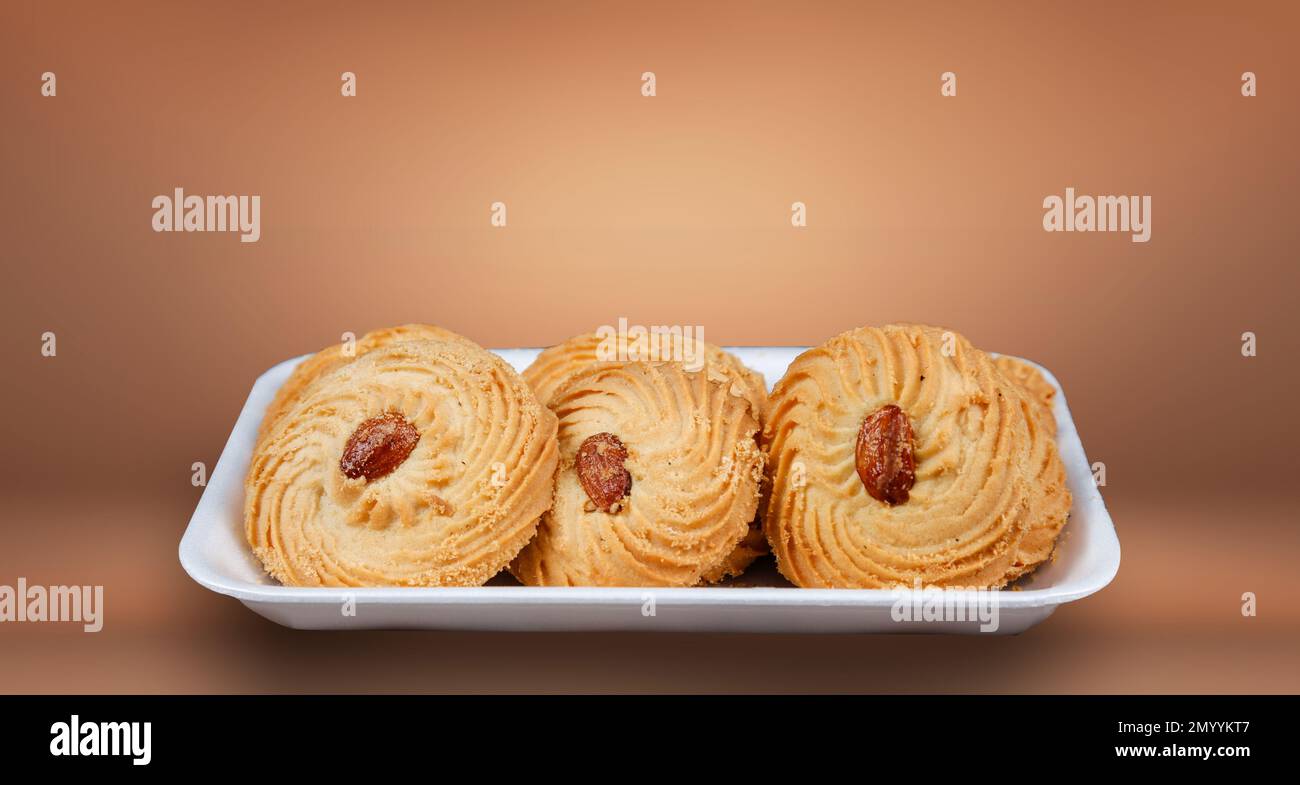 Traditional Persian Cookies with Almonds Stock Photo - Alamy