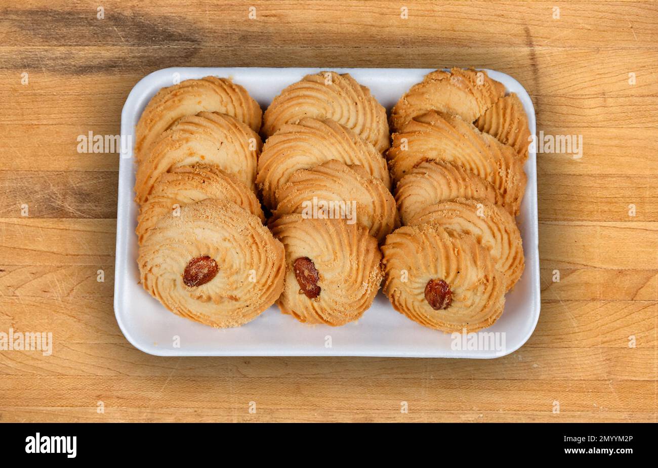 Traditional Persian Cookies with Almonds Stock Photo - Alamy