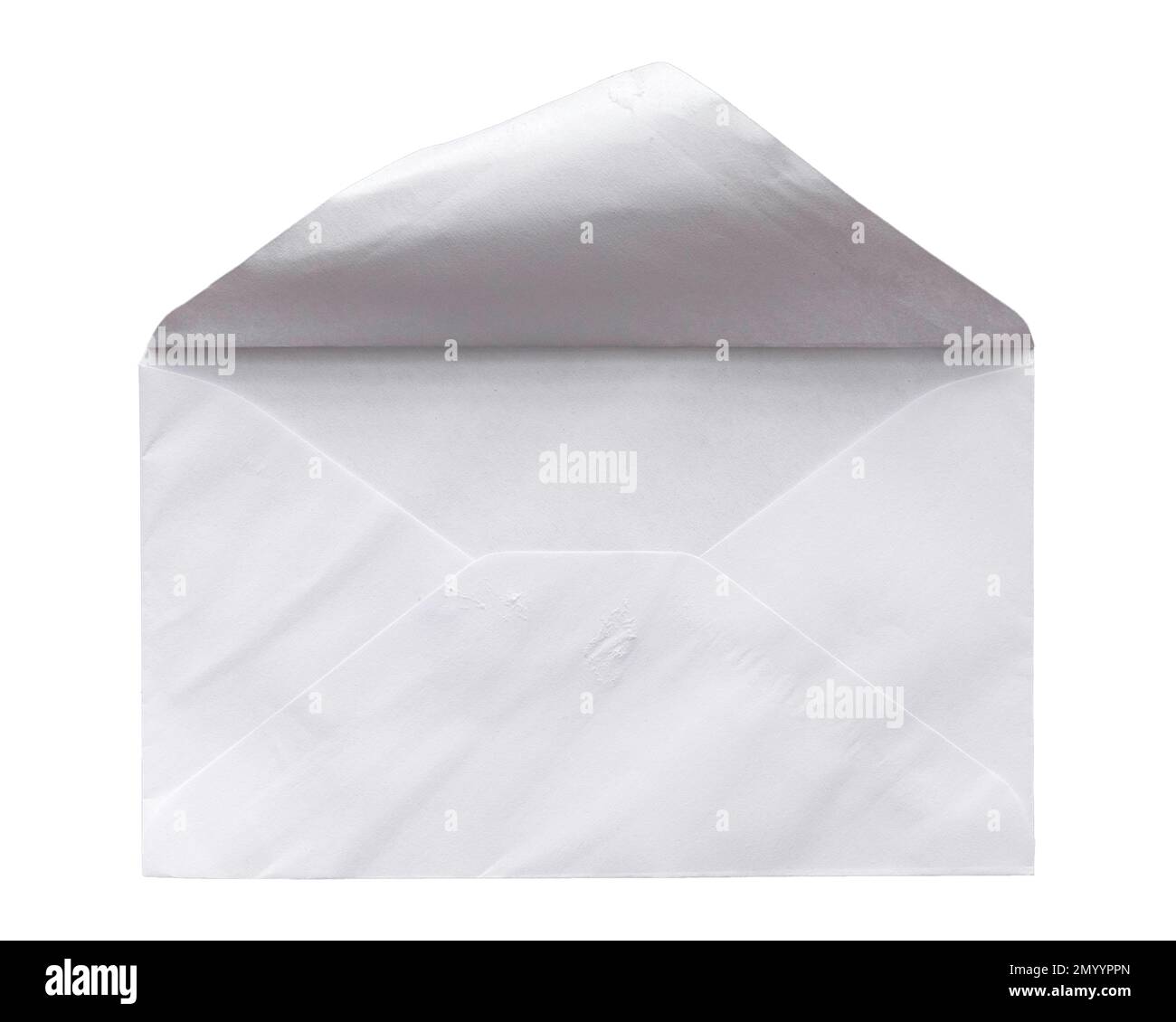 White envelope isolated on a white background Stock Photo - Alamy