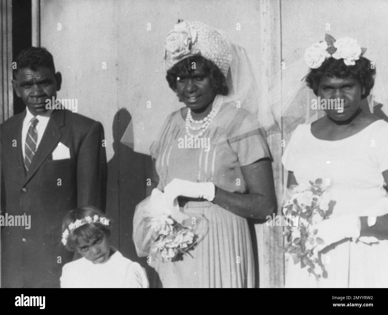 The first Christian wedding of two aboriginals at the Jigalong Mission ...