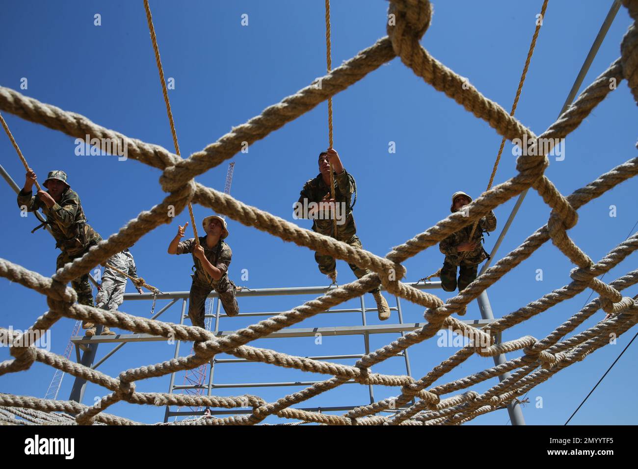 FILE - In this Thursday, March 31, 2016 photo, Lebanese army special ...