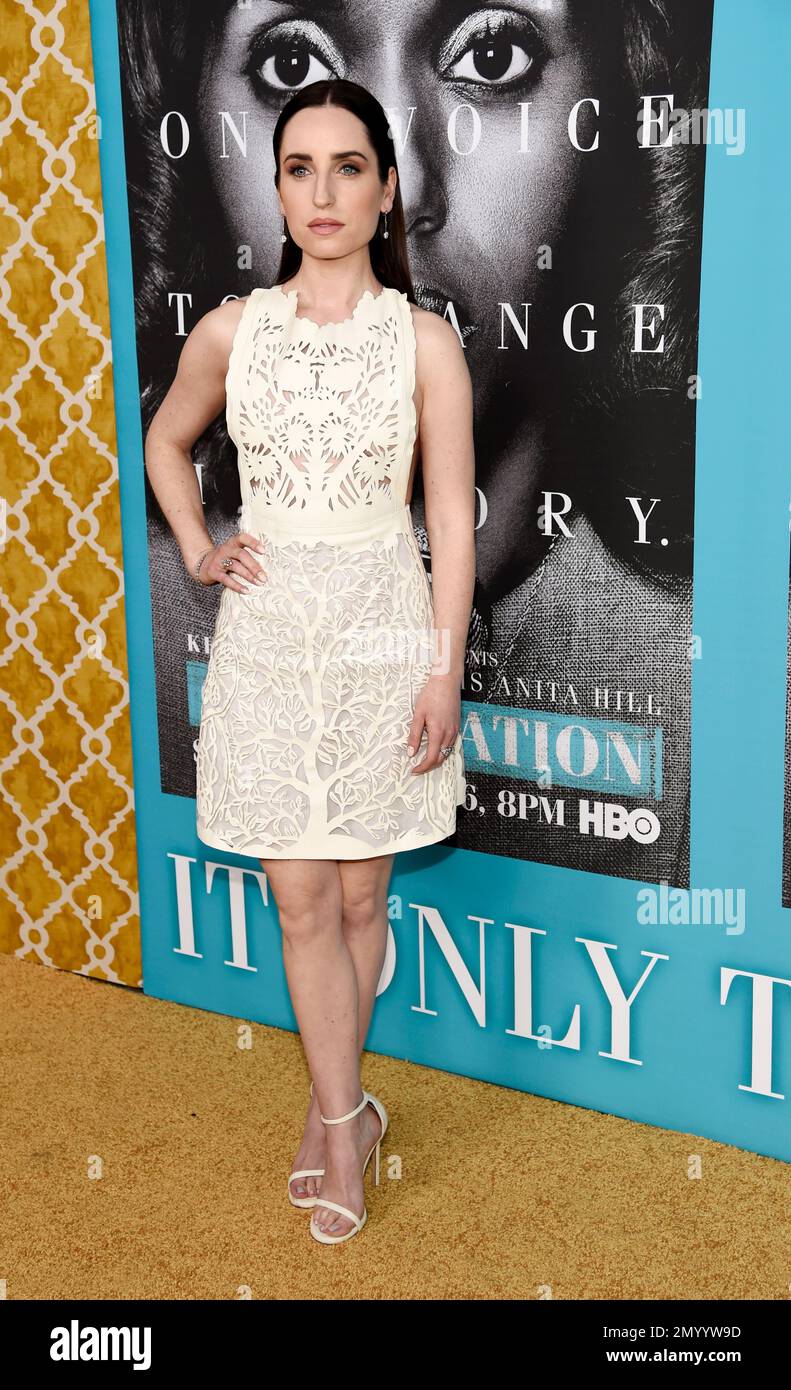 Zoe Lister-Jones, a cast member in "Confirmation," poses at the ...