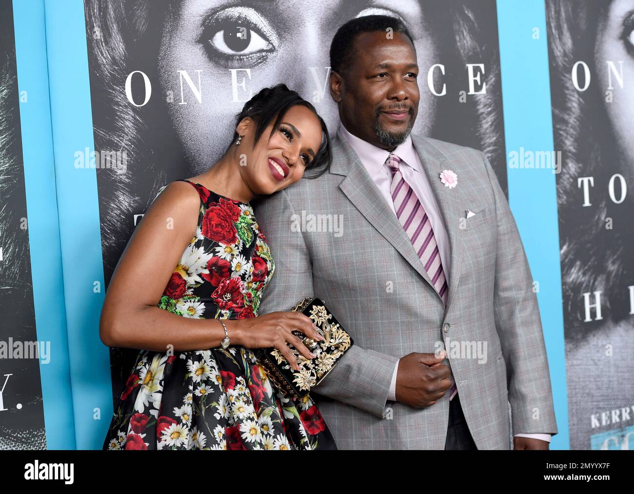 Kerry Washington, left, and Wendell Pierce arrive at the Los Angeles ...