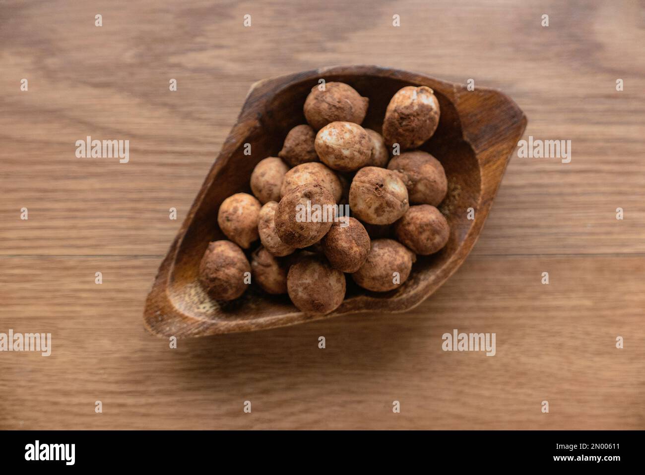Bambara groundnut or Vigna subterranea which still covered with soil ...