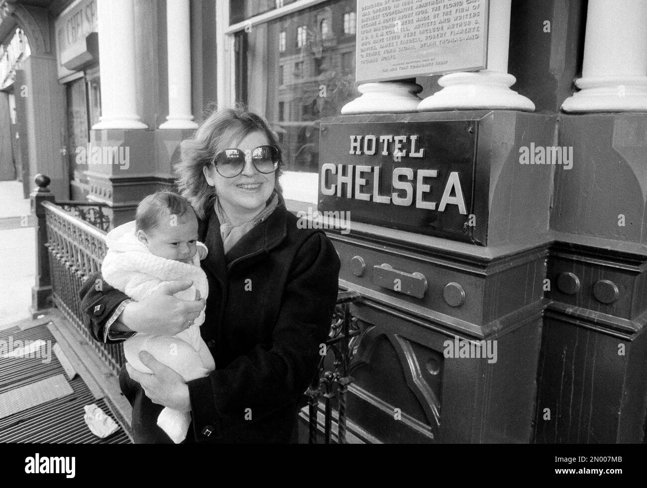 Jessica Scott Gray, a filmmaker, holds her son Charles Dalton Pasternak ...