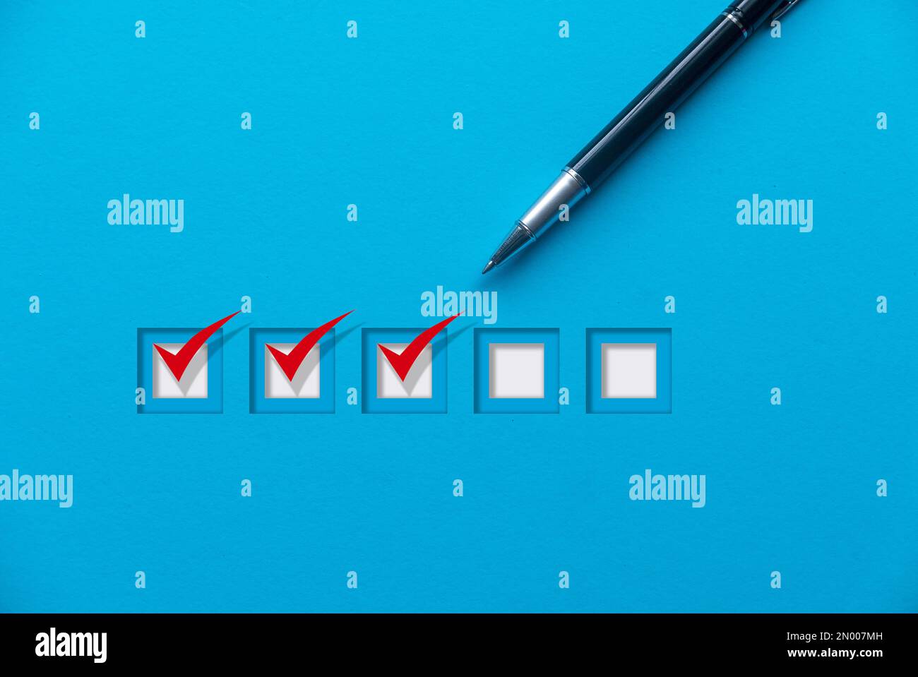 Concept of tracking a progress of a project. A checklist or task ...