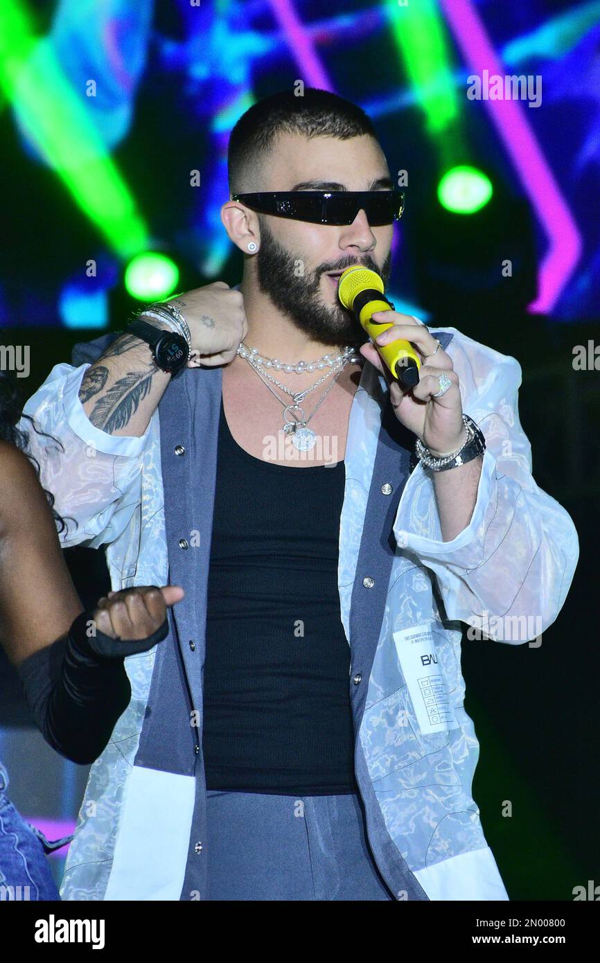 Leon, Mexico. 04 Feb 2023. Colombian Grammy nominee singer Manuel ...