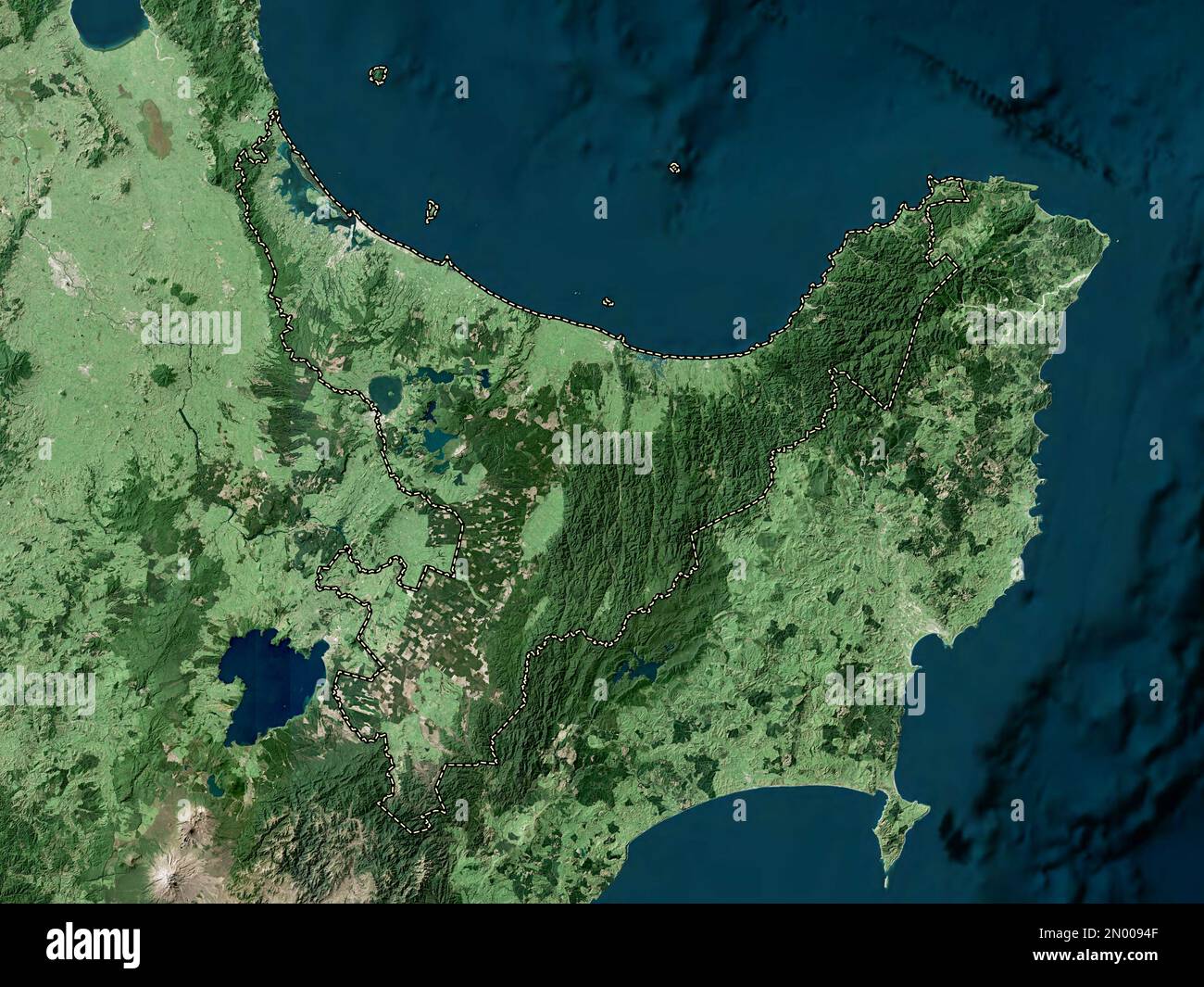 Bay of Plenty, regional council of New Zealand. Low resolution ...