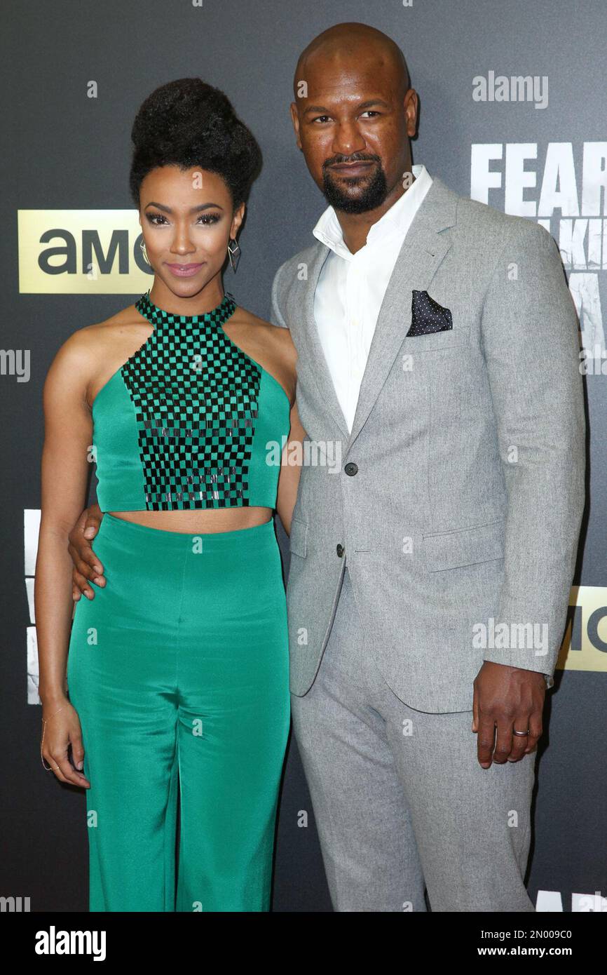 Sonequa Martin-Green, left, and Kenric Green arrive at the LA Premiere ...