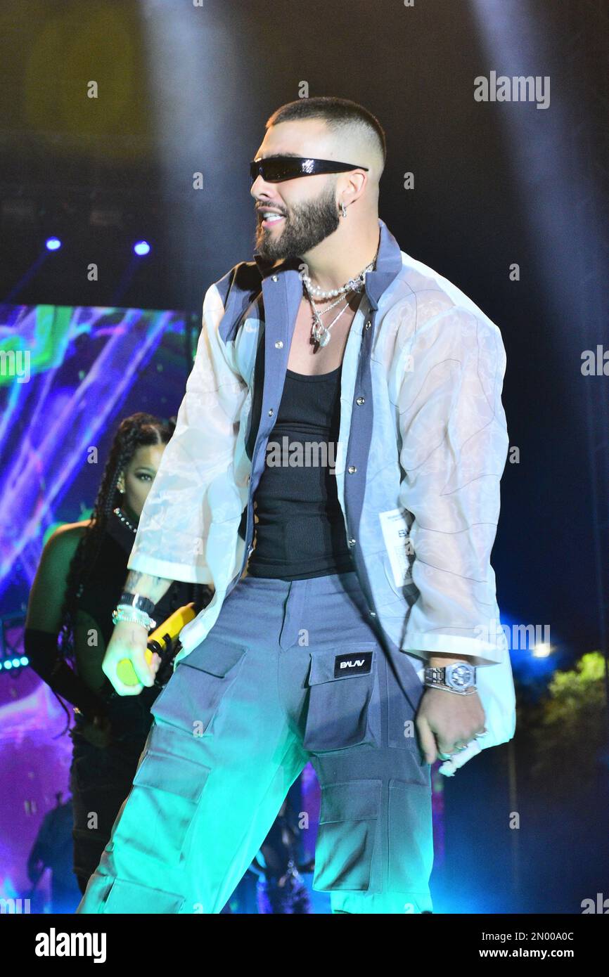 Leon, Mexico. 04 Feb 2023. Colombian Grammy nominee singer Manuel ...