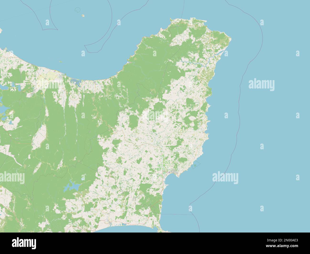 Gisborne new zealand region map hi-res stock photography and images - Alamy