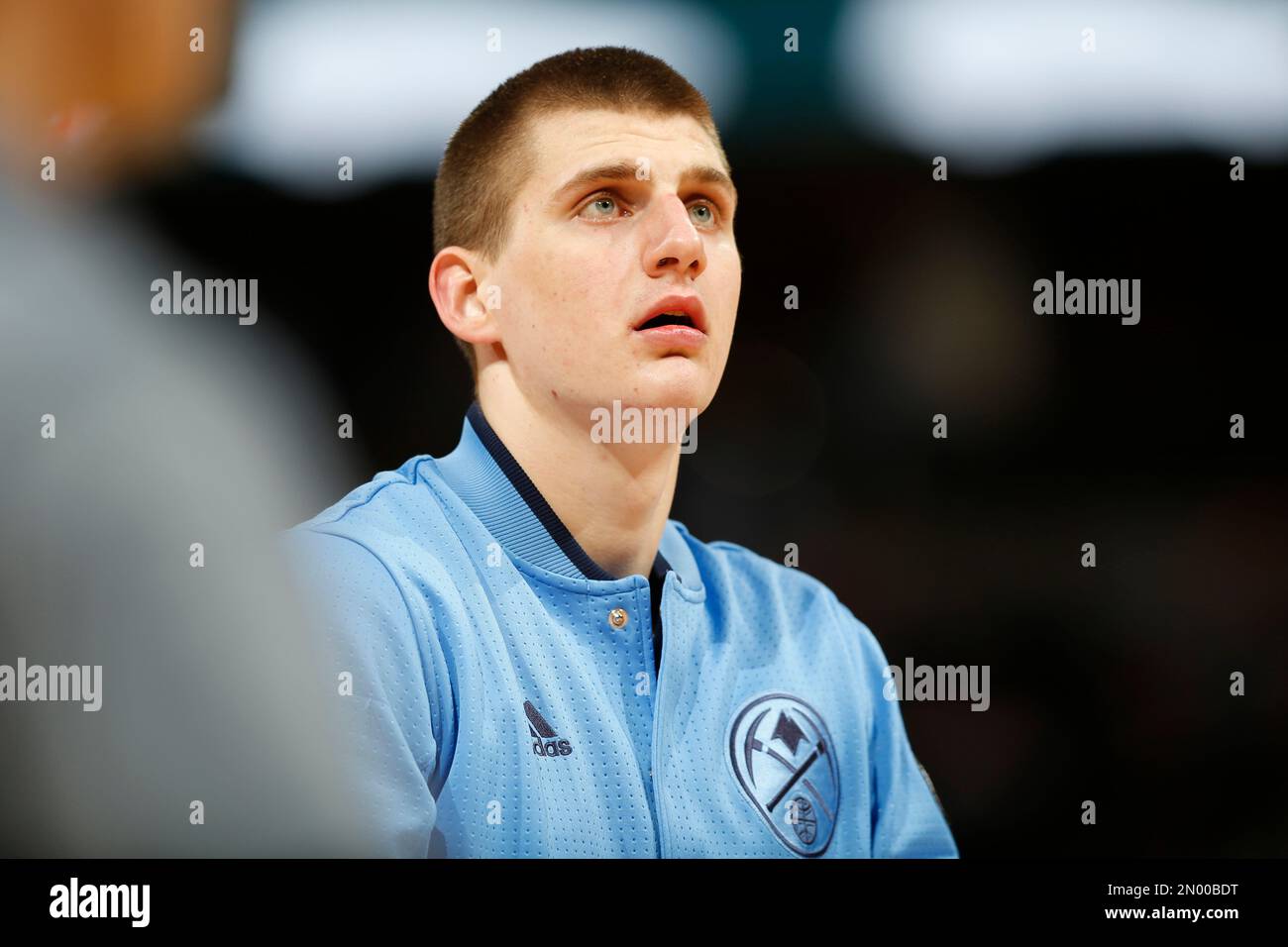 Denver Nuggets center Nikola Jokic (15) in the second half of an NBA ...