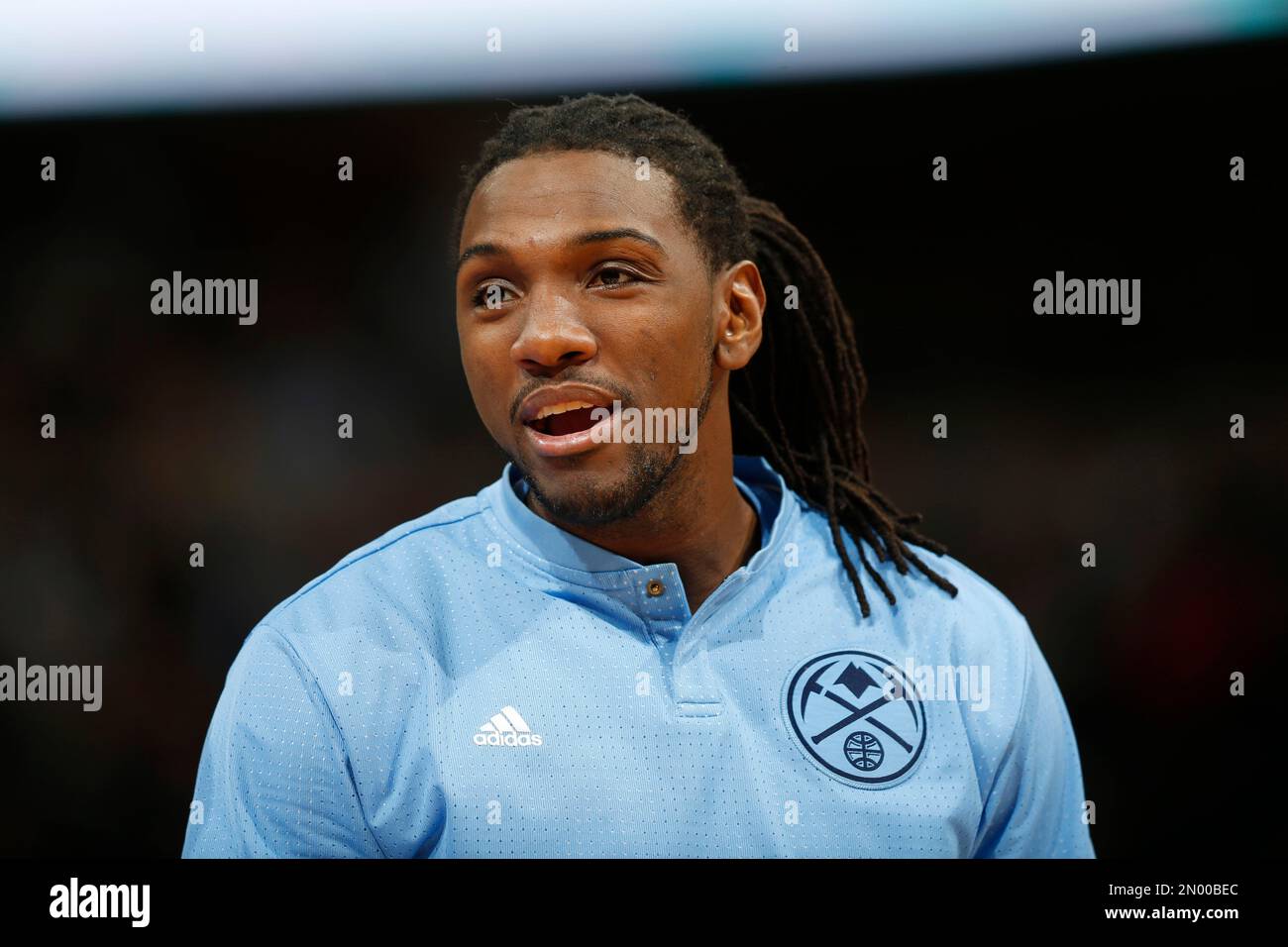 Denver Nuggets forward Kenneth Faried (35) in the second half of an NBA ...