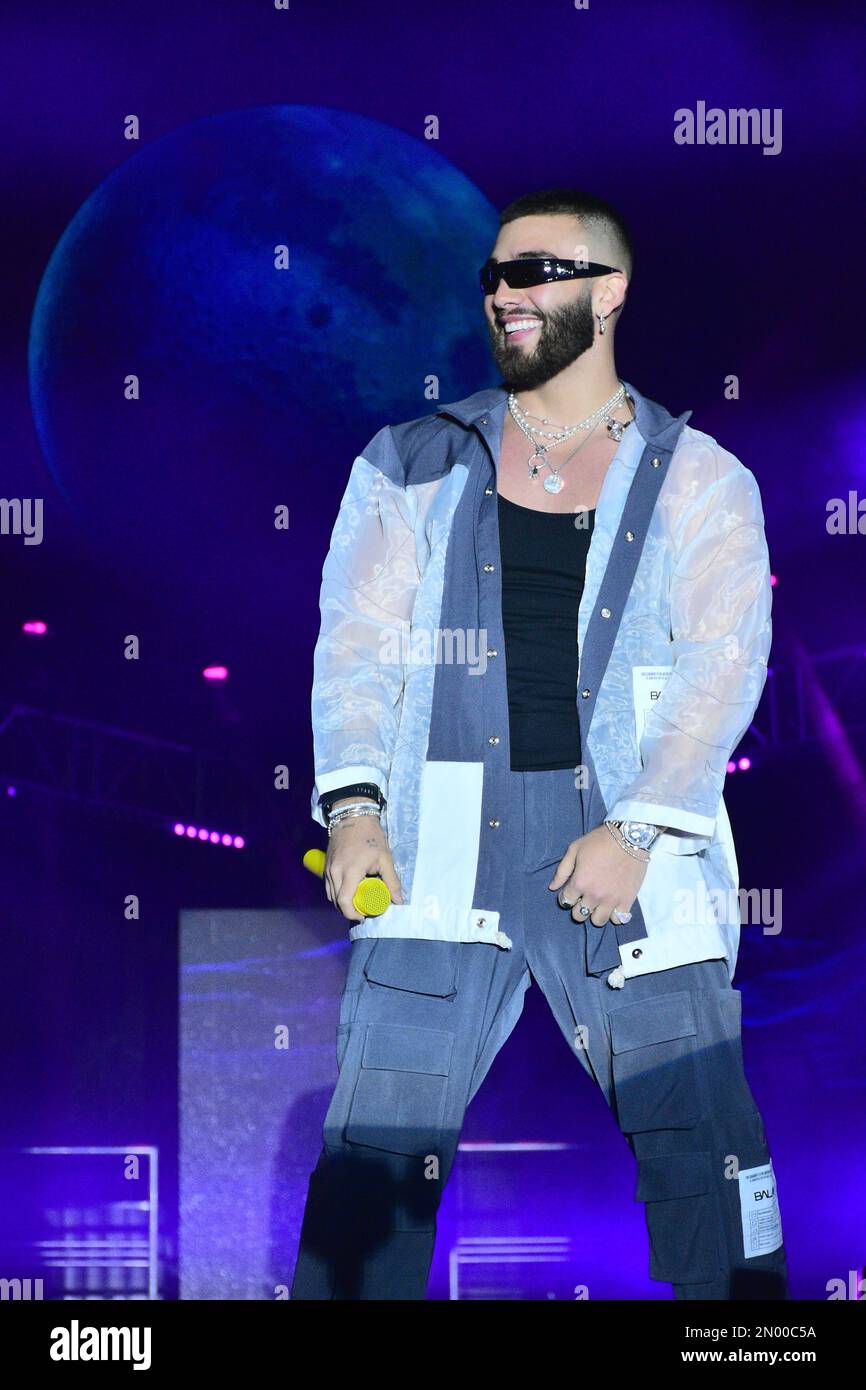 Leon, Mexico. 04 Feb 2023. Colombian Grammy nominee singer Manuel ...