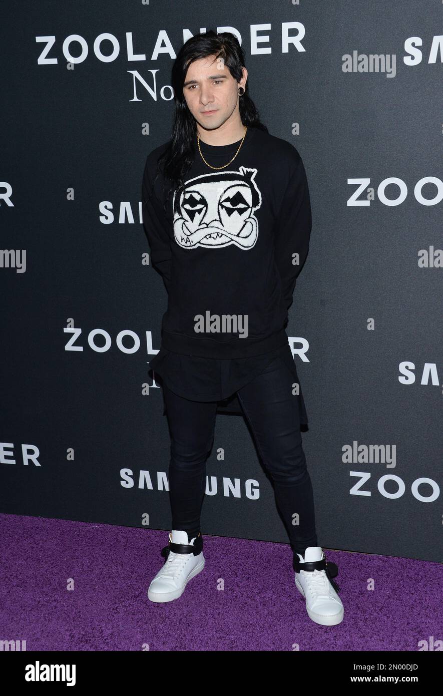 Skrillex attends the world premiere of "Zoolander 2" at Alice Tully ...