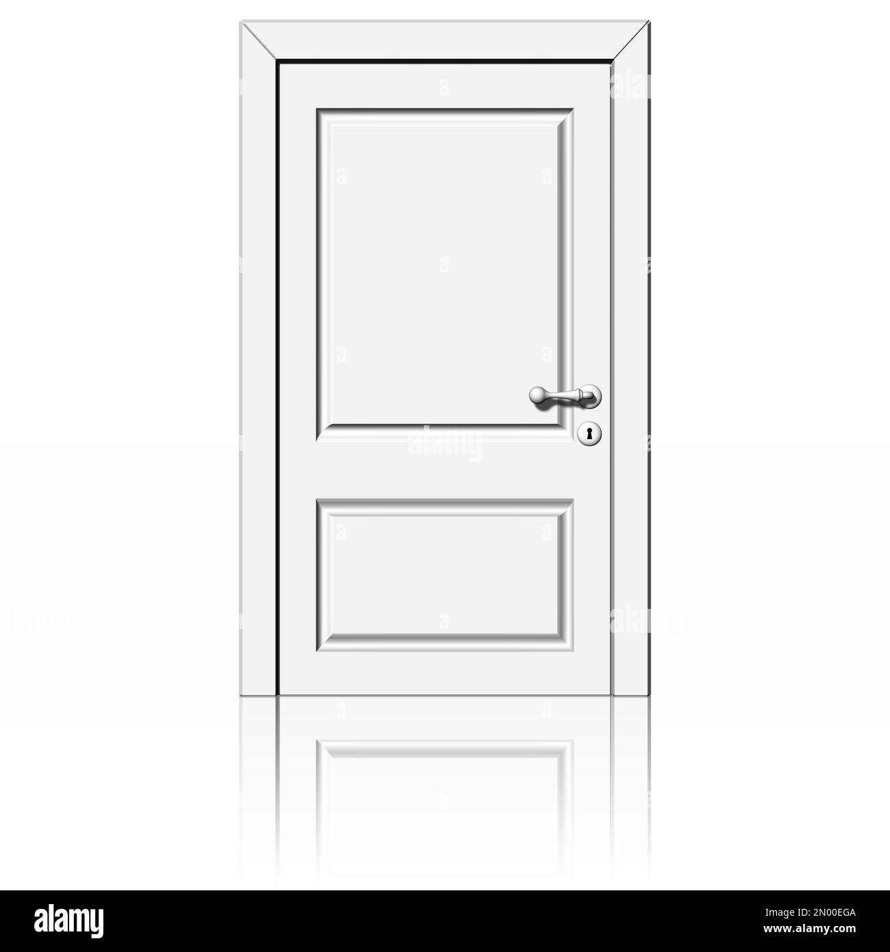 3d white empty room Black and White Stock Photos & Images - Alamy